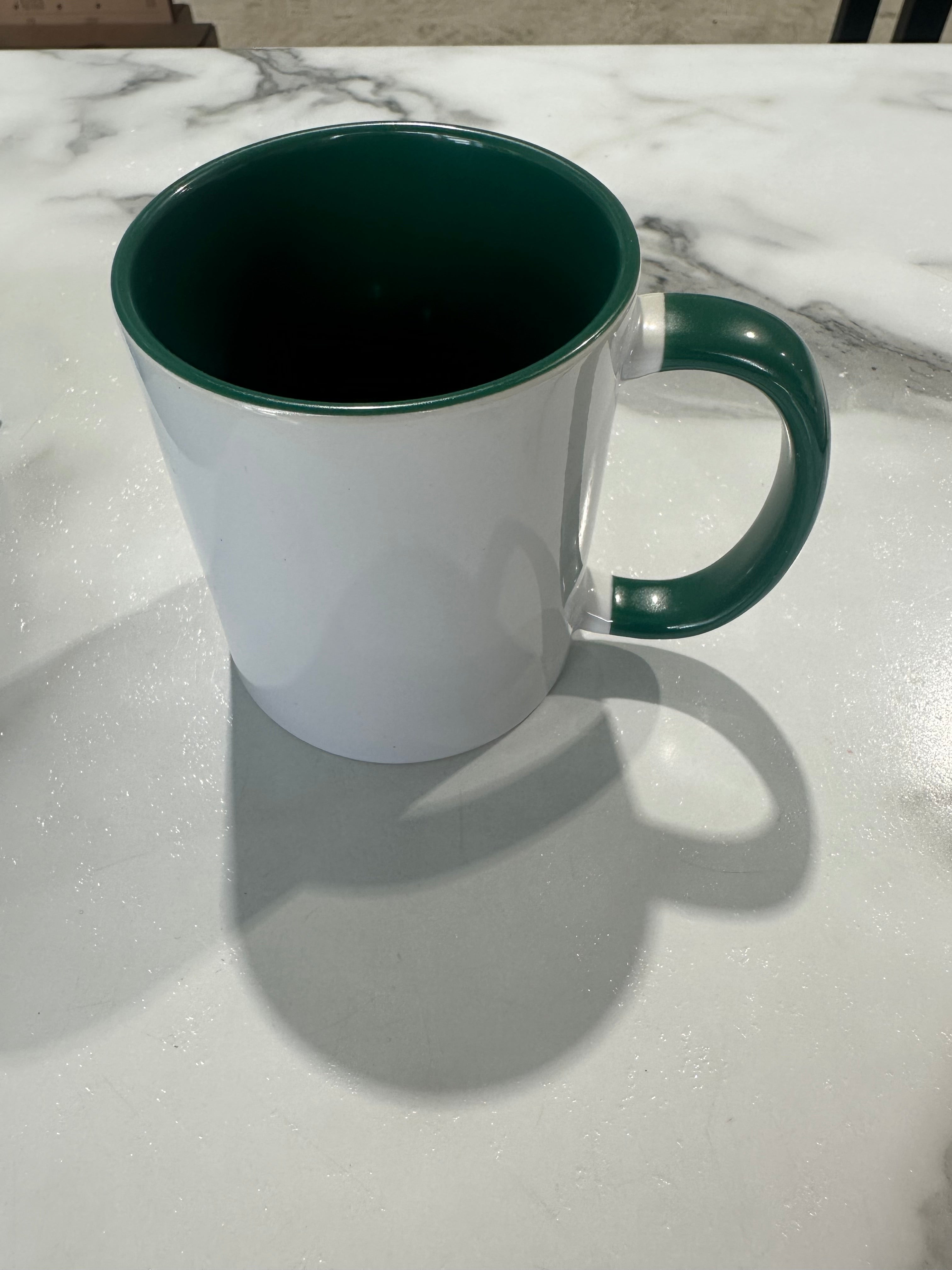 11 OZ Sub two Tone Green Coffee Cups **PICKUP ONLY** – Craft Enablers