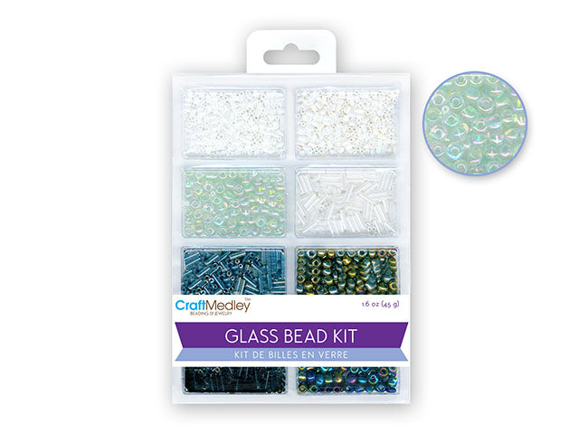 Glass Bead Kit Black/white – Craft Enablers