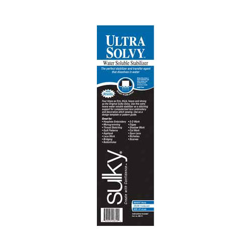 Sulky Ultra Solvy Water Soluble 12 " x 8yds Roll – Craft Enablers