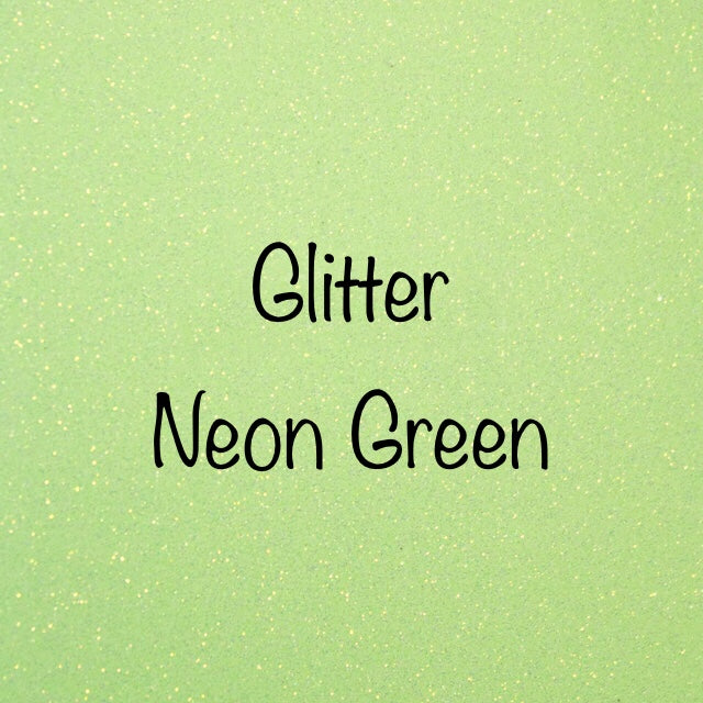 Siser Glitter HTV Neon Green – Craft Enablers