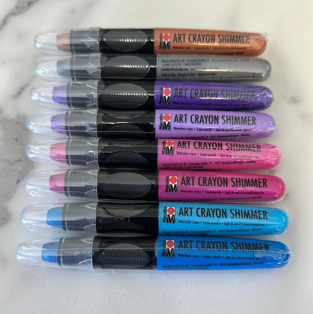 Marabu Art Crayons SHIMMER – Craft Enablers