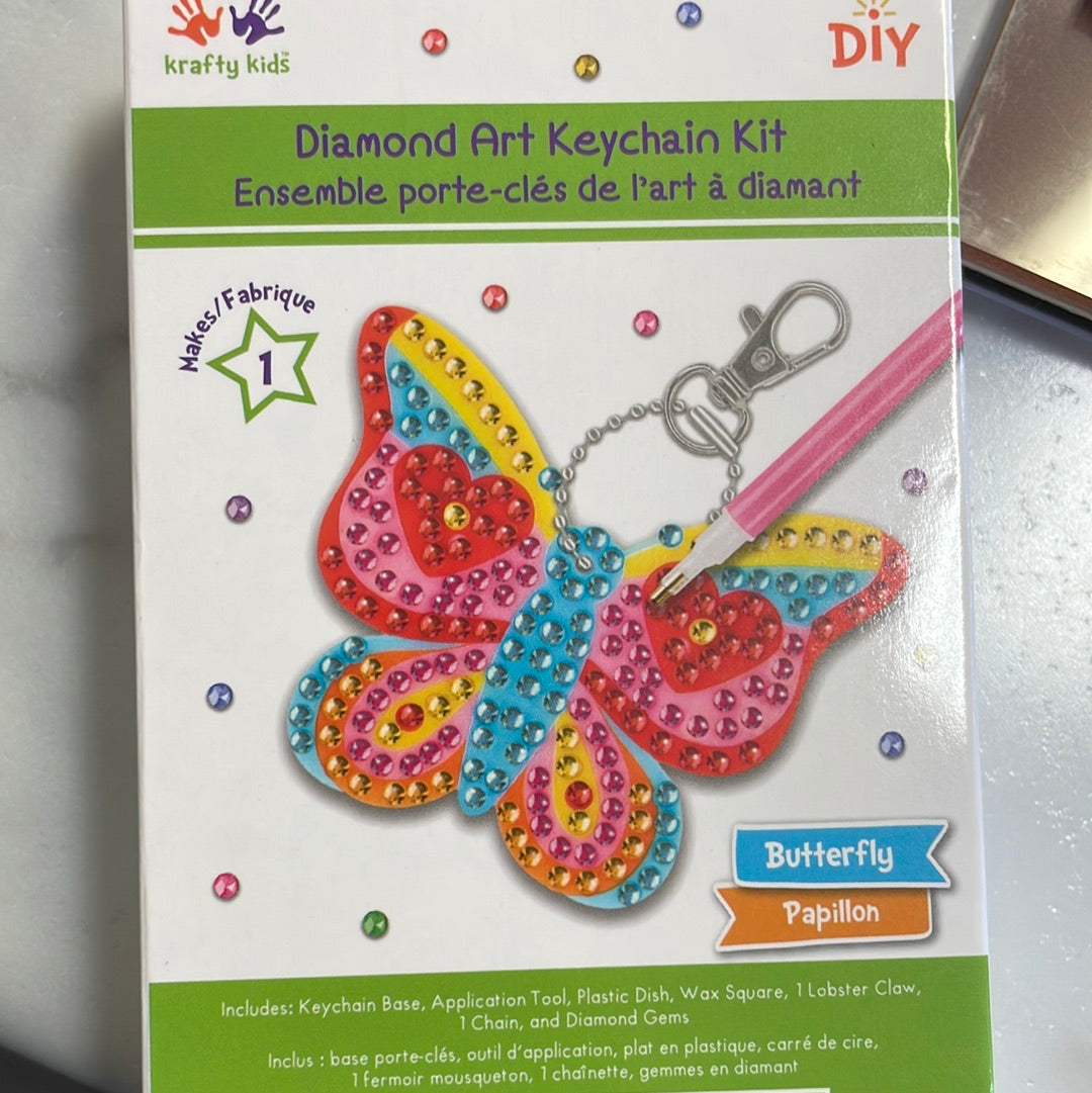 Diamond Painting DIY Keychain Kit - Butterfly – Craft Enablers