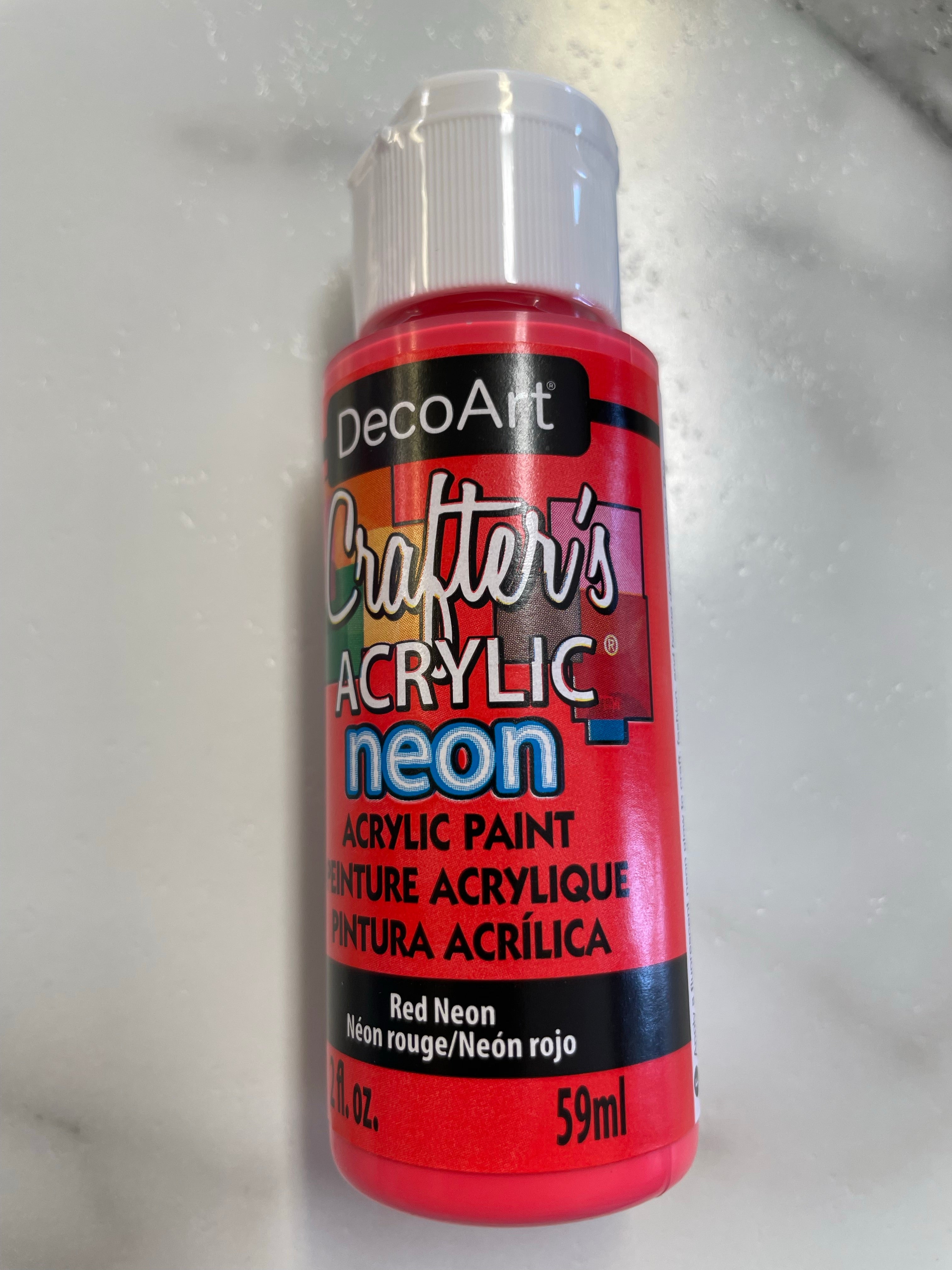 Deco Art Crafters Acrylic Red Neon – Craft Enablers