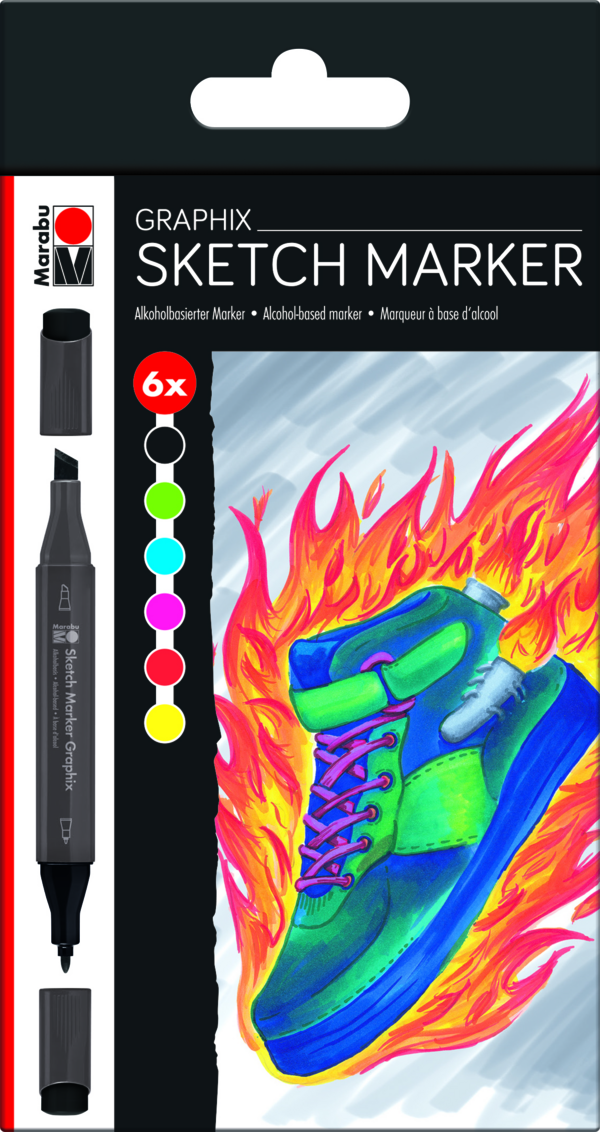 Graphix Alcohol Sketch Marker HEAT – Craft Enablers